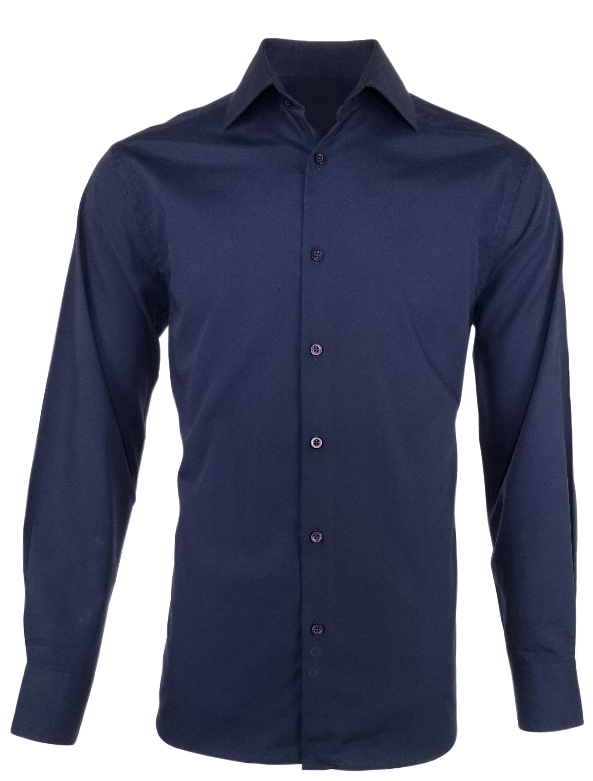 Men's Everyday Basic Shirt - Navy Long Sleeve | Uniform Edit