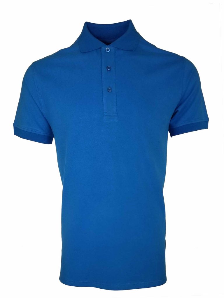 Men's All Occasion Pique Polo - Azure Blue - Uniform Edit