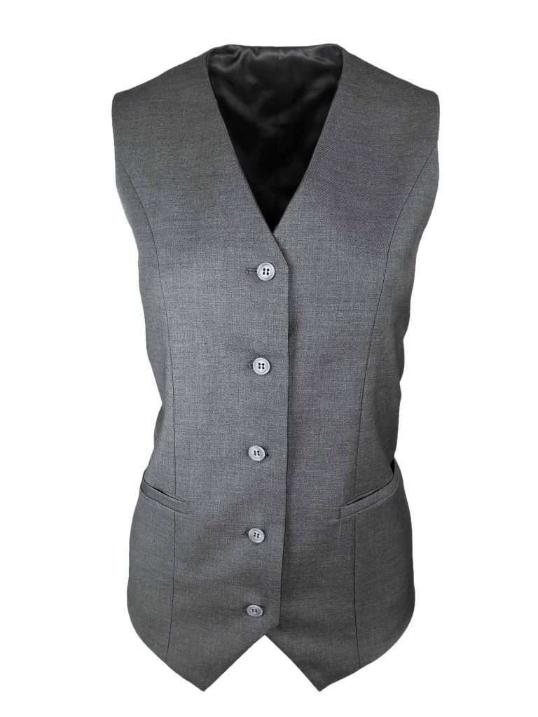 Women's Vest - Light Grey Wool Blend - Uniform Edit