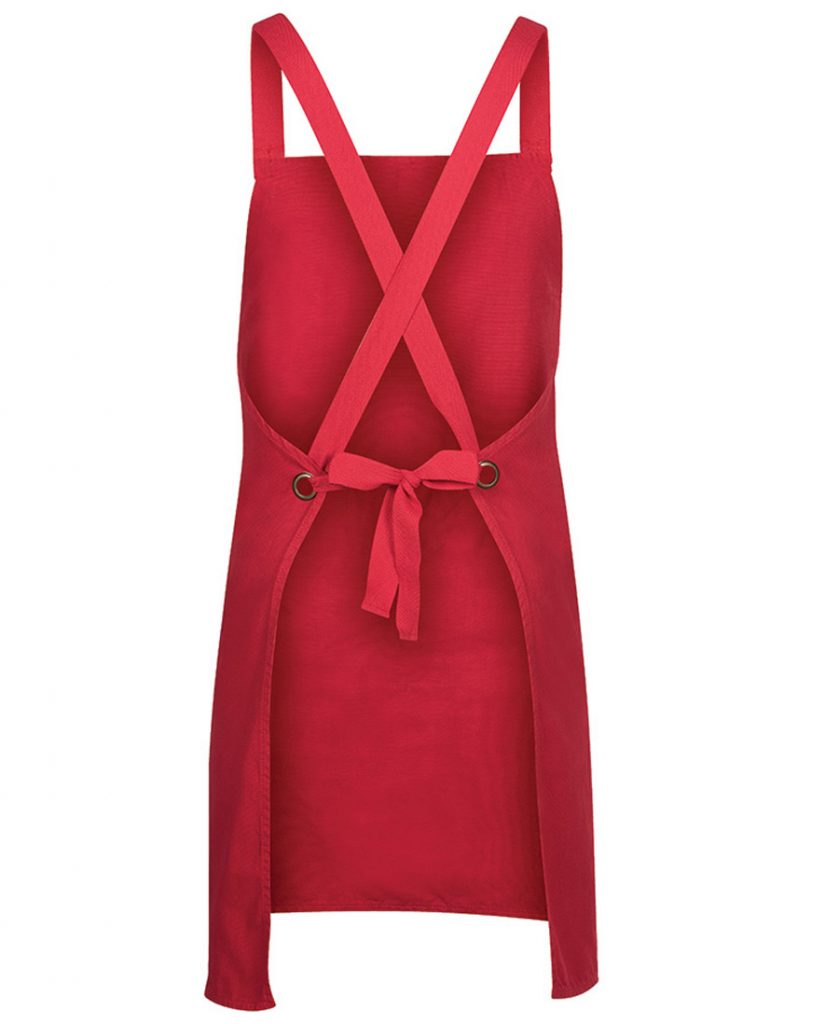 Full Bib Apron - Red - Uniform Edit