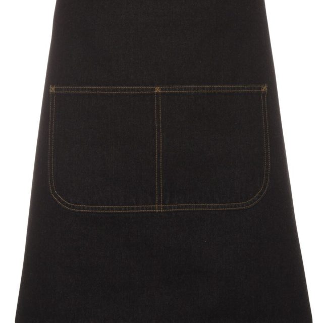 Half Apron - Black Denim - Uniform Edit