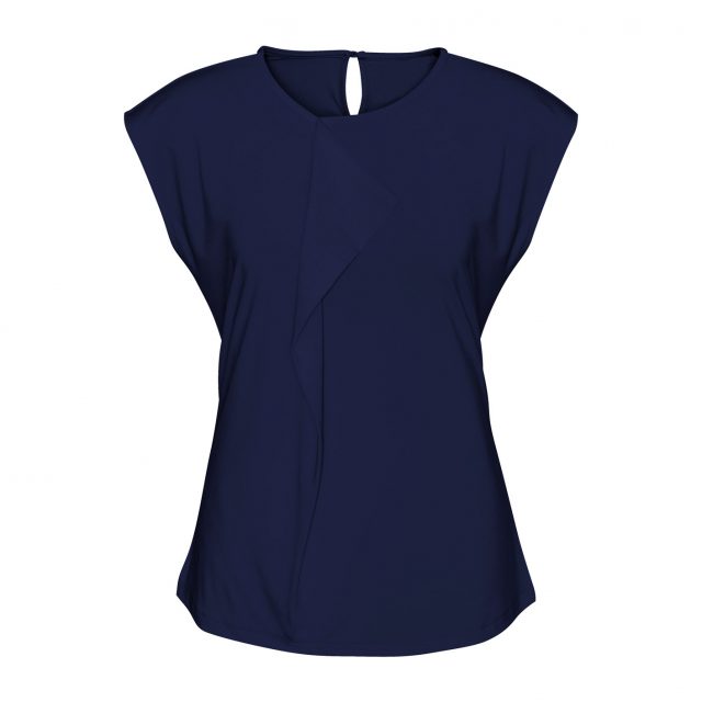 Women Blue Top | Women's Work Blouse | Mia Fashion Tops | Mia Top ...