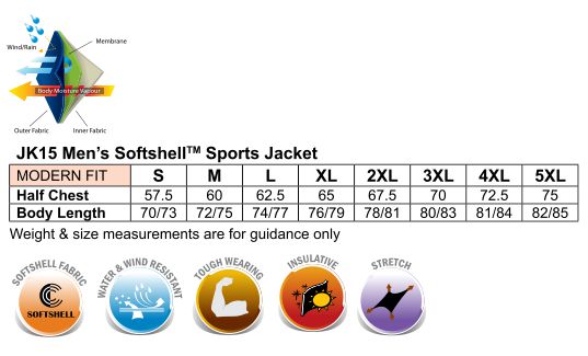 Men's and Women's Rosewall Soft Shell Jacket - Black and Orange ...