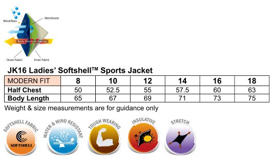 Men's and Women's Rosewall Soft Shell Jacket - Black and Orange ...