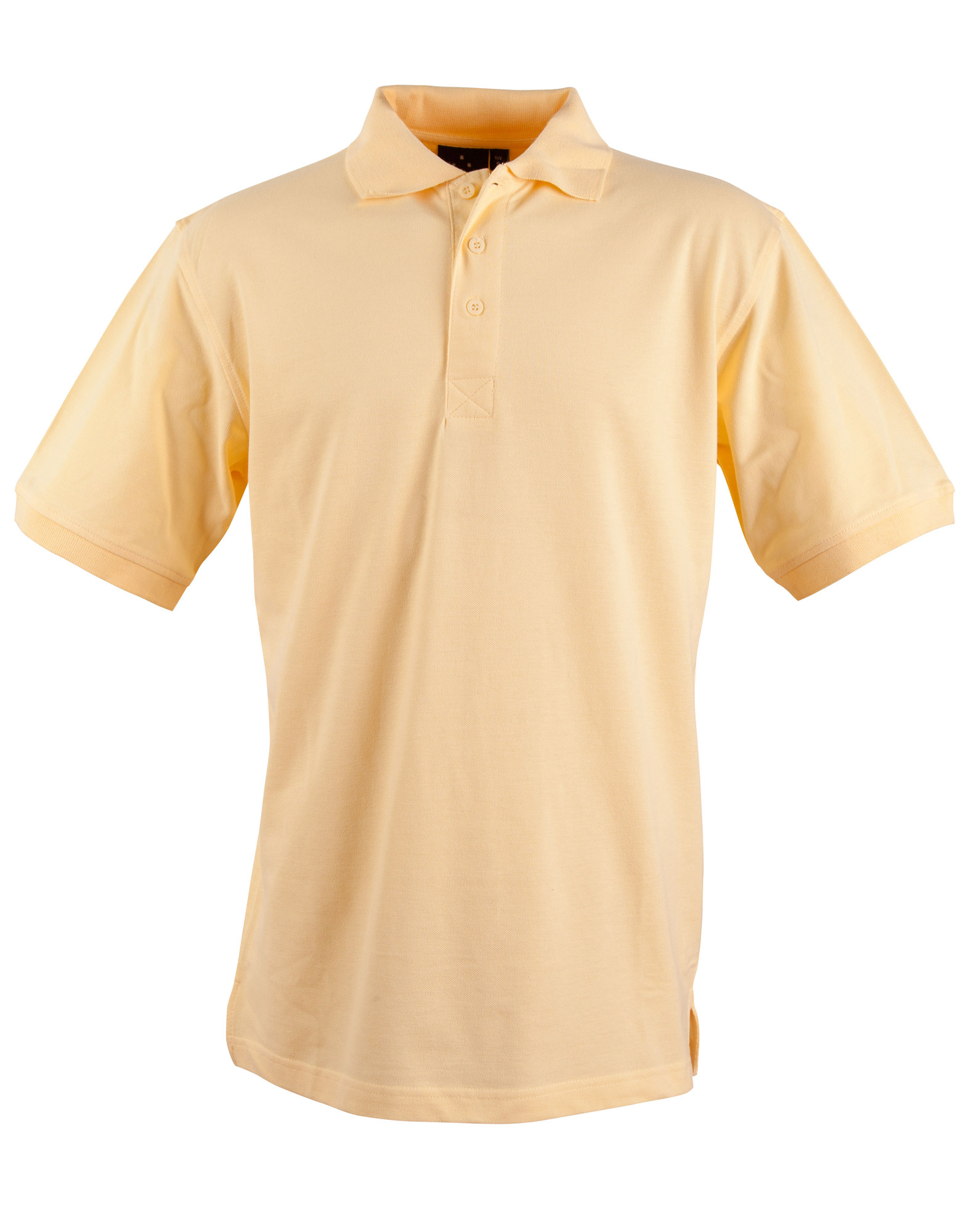Men's and Women's Longbeach Cotton Short Sleeve Polo - Lemon | Uniform Edit