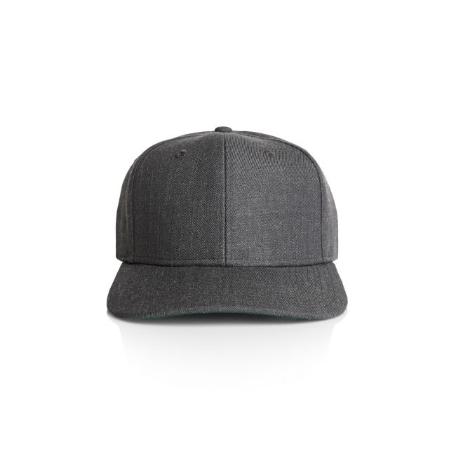 AS Colour Trim Snapback Cap - Dark Grey - Uniform Edit