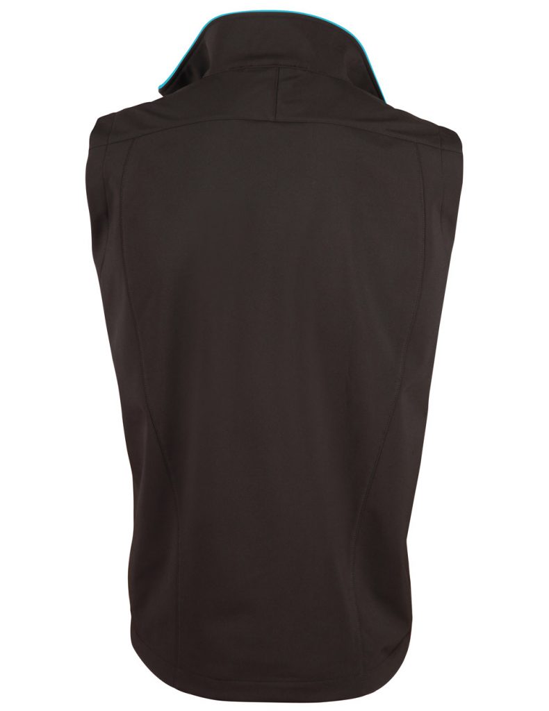 Men's Rosewall Soft Shell Vest - Black and Orange - Uniform Edit