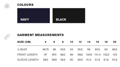 Chloe Shirt Dress - Navy Georgette Long Sleeve - Uniform Edit