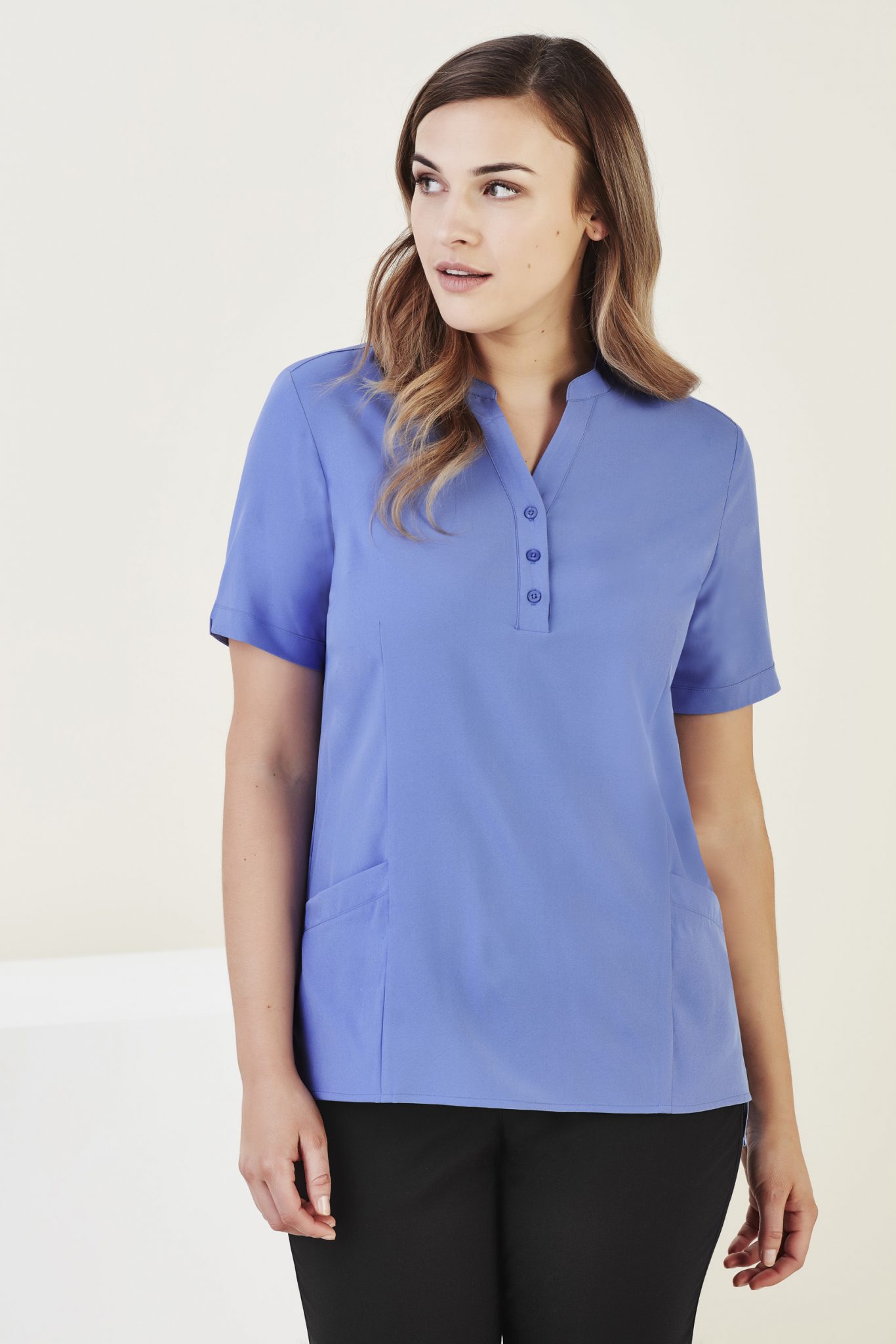 Florence Tunic - Mid Blue- The Uniform Edit