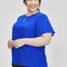 Vienna Short Sleeve Blouse - Cobalt Blue - Uniform Edit