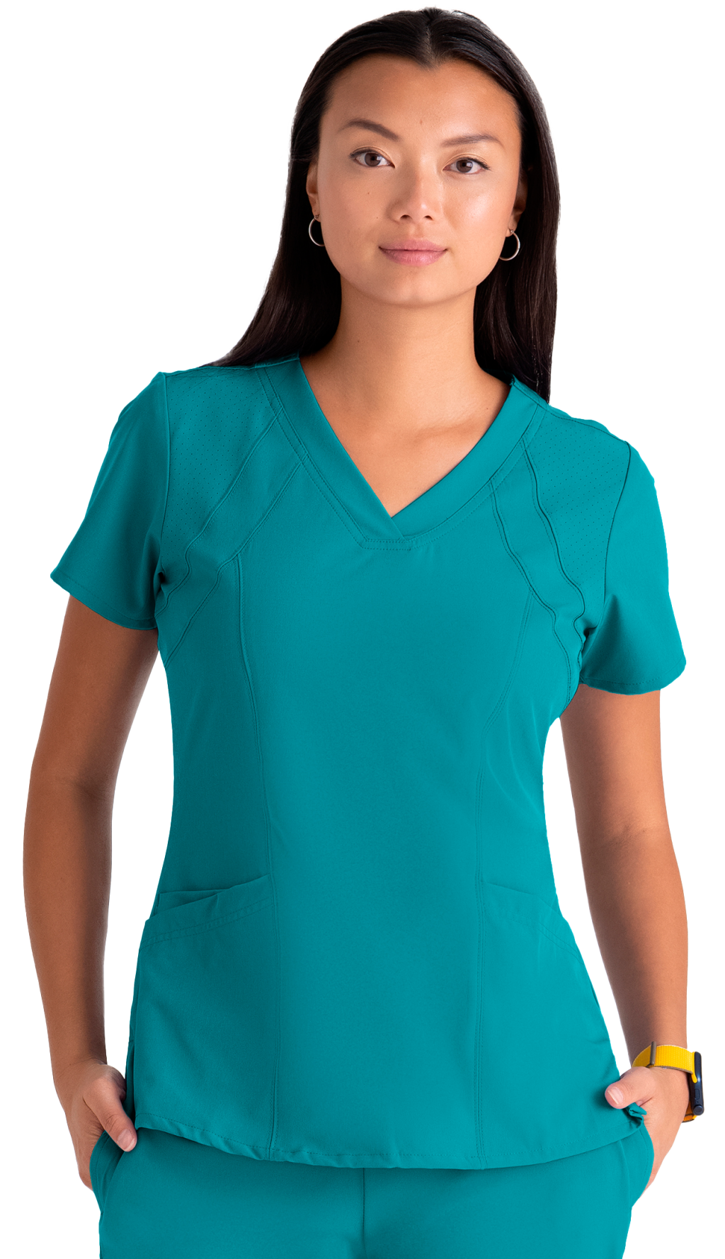 Ladies Barco One Racer Scrub Top - Ciel - Uniform Edit