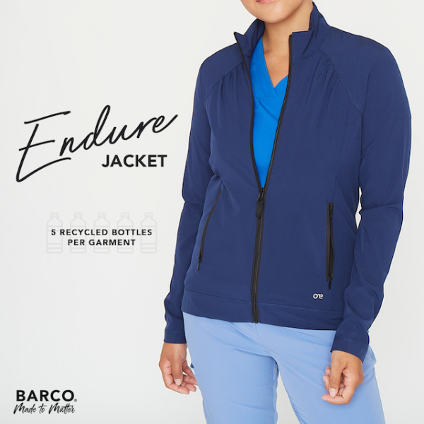 Ladies Barco One Endure Scrub Jacket - Teal - Uniform Edit