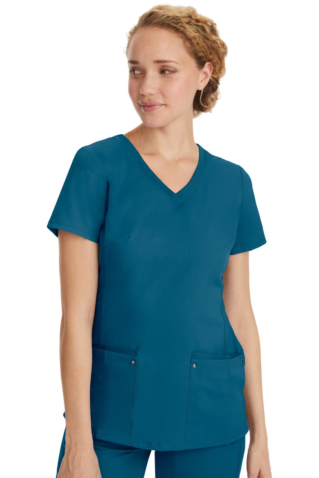 Ladies Juliet Scrub Top by Purple Label - Caribbean - Uniform Edit
