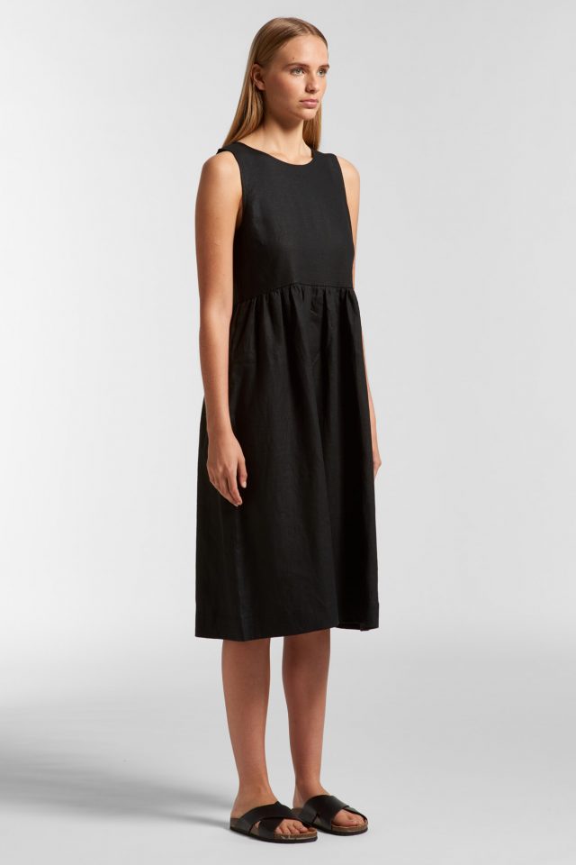 Women's AS Colour Linen Dress - Natural - Uniform Edit